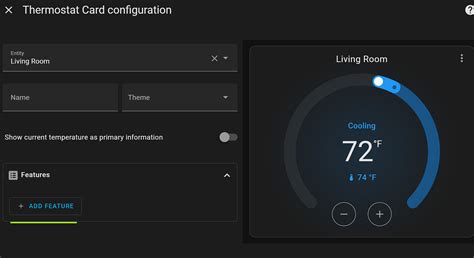 How To Include Controls On Thermostat Card Frontend Home Assistant Community