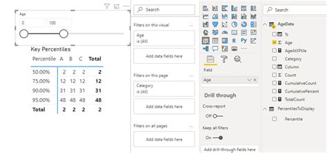 solved display specific percentiles in a table microsoft fabric