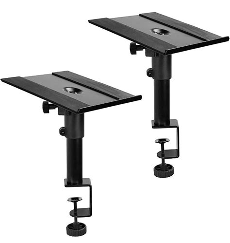 Vivo 클램프 온 스피커 스탠드 데스크 마운트 세트 254 X 229cm10 X 9인치 트레이 티몬