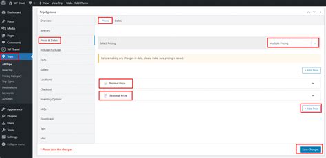 Add Multiple Fixed Departure Dates With Different Prices Wp Travel