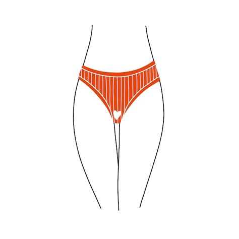 Premium Vector Outline Women Thighs In Red Panties