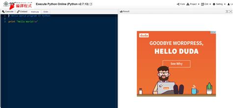 python [免安裝] 線上使用的python線上編譯器