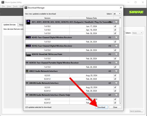 Using Shure Update Utility In Secure Environment