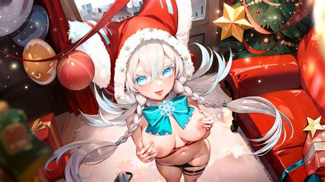 Cosma Ark Re Code Ark Re Code Breast Hold Game Cg Highres Girl Blue Eyes Breasts