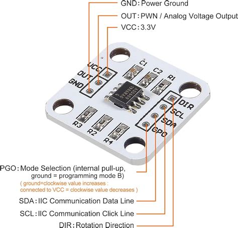 AS5600 Magnetic Encoder Magnetic Induction Angle 60 OFF