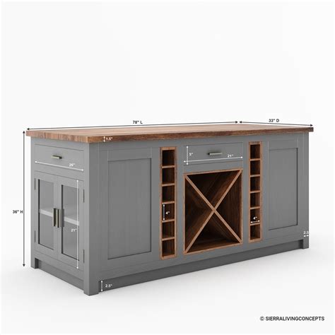 Tall Kitchen Island With Drawers Space Saving Design For Modern Kitchens