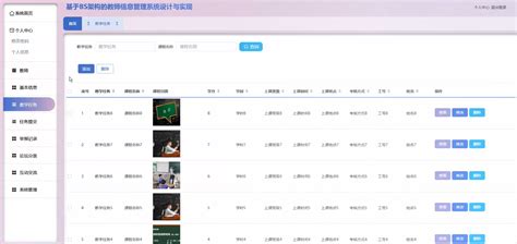 计算机毕业设计之springboot基于bs架构的教师信息管理系统设计与实现 Csdn博客