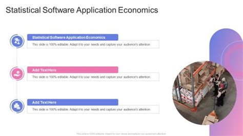 statistical software application economics powerpoint presentation and