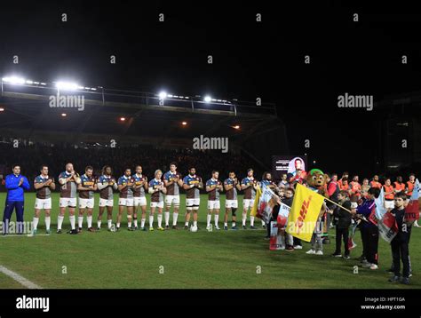 Harlequins Players And Mascots Applaud In Memory Of Former Player Seb Adeniran Olule Before The