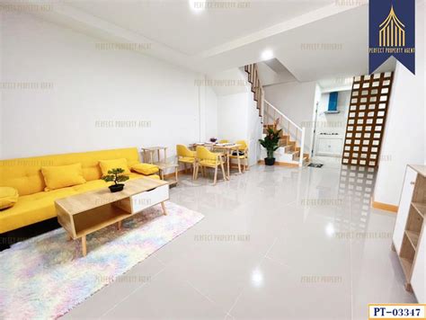 ขาย ทาวน์เฮ้าส์ เคซี คลัสเตอร์ 7 ไทยรามัญ หทัยราษฎร์ มีนบุรี รีโนเวทใหม่พร้อมเฟอร์ Ennxo