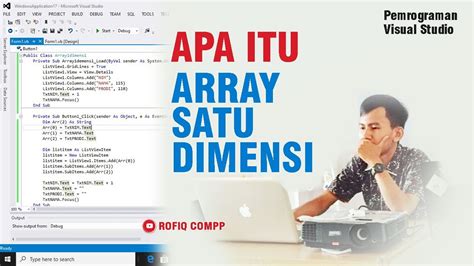 Pembelajaran Memahami Array Satu Dimensi Pada Bahasa Pemrograman