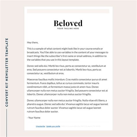 Newsletter Header Template