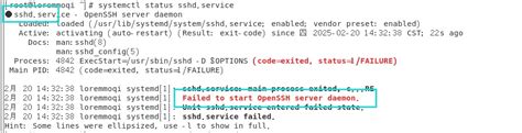 ssh服务器“failed to start openssh server daemon” loremmoqi 博客园