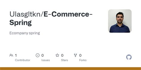 Github Ulasgltkne Commerce Spring Ecompany Spring