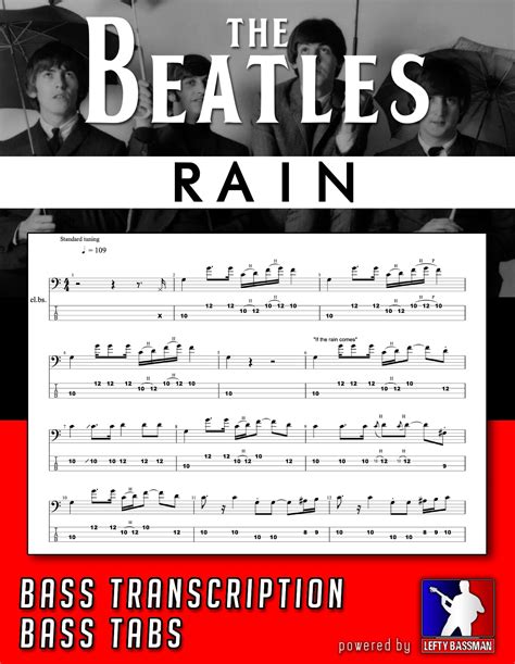 The Beatles I Will Bass Transcription With Tabs