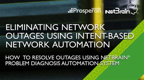 Eliminating Network Outages Using Intent Based Network Automation