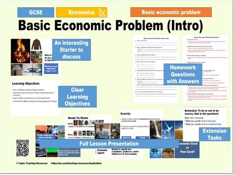 The Economic Problem Introduction To Economics GCSE Economics Full Lesson Teaching Resources