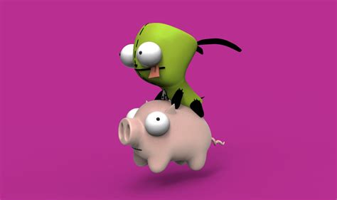 Stl File Figure Gir From Invader Zim 👾・design To Download And 3d Print