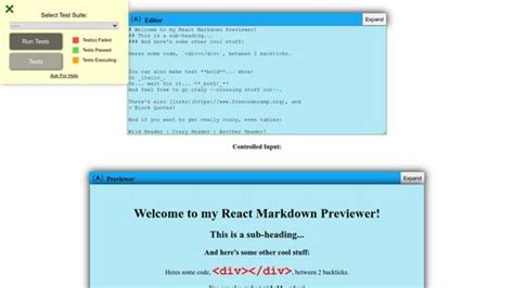 Build A Markdown Previewer Not Rendering Code Blocks Html Css The