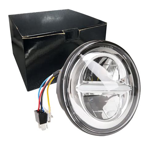 5 3 4 Round Motorcycle Headlight 5 75 Inch Led Headlight Drl For