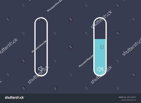 Mobile Volume Down Slider Bar Icon Stock Vector Royalty Free