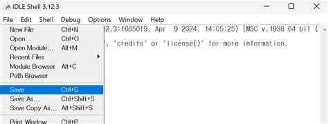 [python] 파이썬 idle 에디터 실행하기