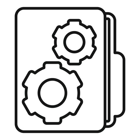 Testing Software Folder Icon Outline Style 14528295 Vector Art At Vecteezy