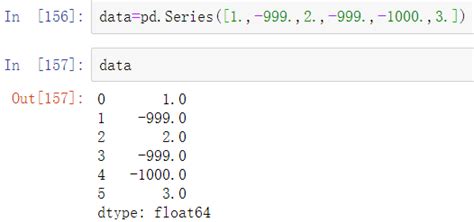 999可能是缺失值的标识。如果要使用na来替代这些值,我们可以使用replace方法生成新的series(除非你传入了inplacetrue): 999可能是缺失值的标识。如果要使用na来替代这些值,我们可以使用replace方法生成新的series(除非你传入了inplacetrue):
