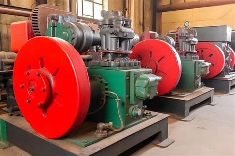 Premium Ai Image Turbine Generators Hydroelectric Power Plant Interior Neural Network Ai