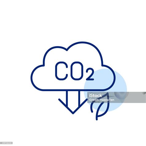 구름 Co2 아래쪽 화살표 및 잎 환경 발자국 감소 및 탄소 배출 감소 완벽한 픽셀 편집 가능한 획 아이콘 0명에 대한 스톡 벡터 아트 및 기타 이미지 Istock