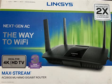 Linksys AC2600 Router Computers Tech Parts Accessories Networking On Carousell