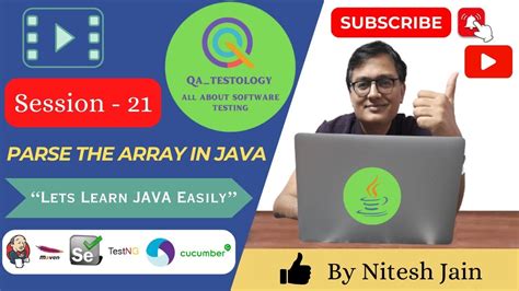 Session 21parse The Array In Java Youtube
