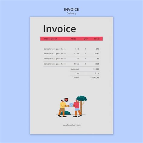 Free Psd Flat Design Delivery Template