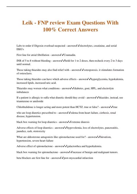 Leik Fnp Review Exam Questions With 100 Correct Answers Leik Fnp Stuvia Us