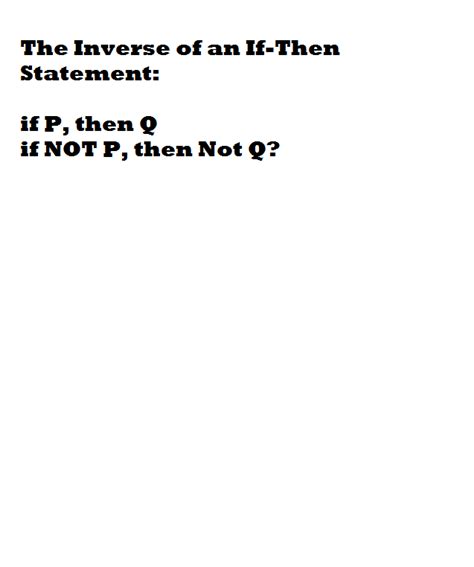 Inverse Of An If Then Statement Tutorial Sophia Learning