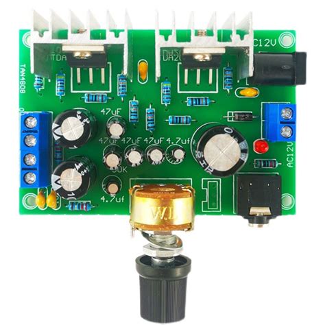Tda2030a双声道功放diy套件otl学生焊接组装电子技能实训制作散件 伍陆电子