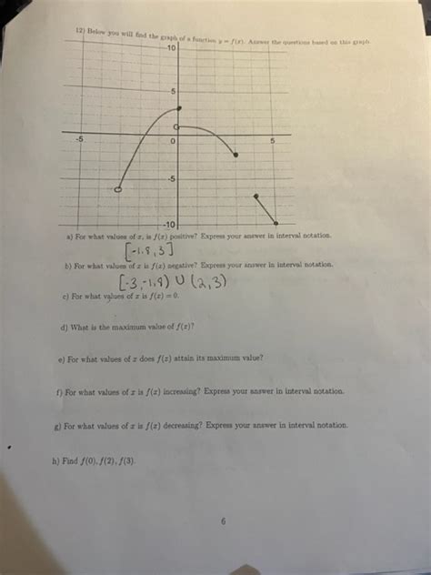 solved a ﻿foe what values of x ﻿is f x ﻿positive express