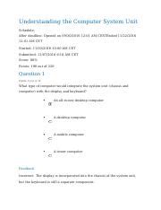 Understanding The Computer System Unit Understanding The Computer System Unit Schedule After