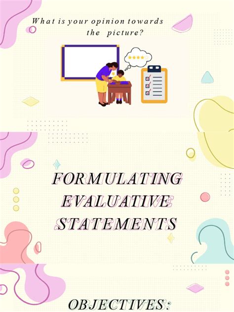 Formulating Evaluative Statements Pdf Poetry Argument