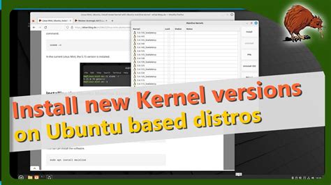 linux mint ubuntu install newer kernel with ubuntu mainline kernel