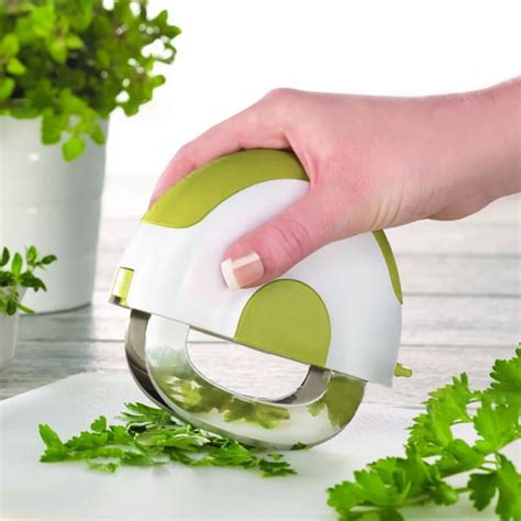 Aliexpress.com : Buy Salad Chopper Herb Slicer Knife Double Chopping ...