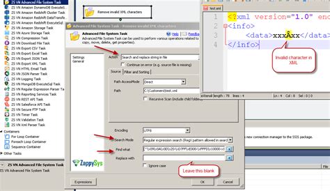How To Remove Invalid Characters From Xml Using Ssis And Regex Zappysys Blog