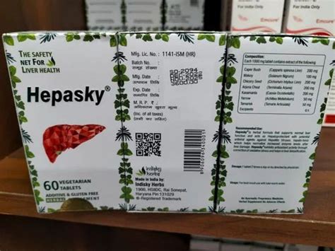 Hepasky Tablets at ₹ 1200/bottle | Ayurvedic Liver Tablets Capsules in ...