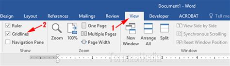 Cara Menampilkan Gridlines Di Dokumen Microsoft Word Riset