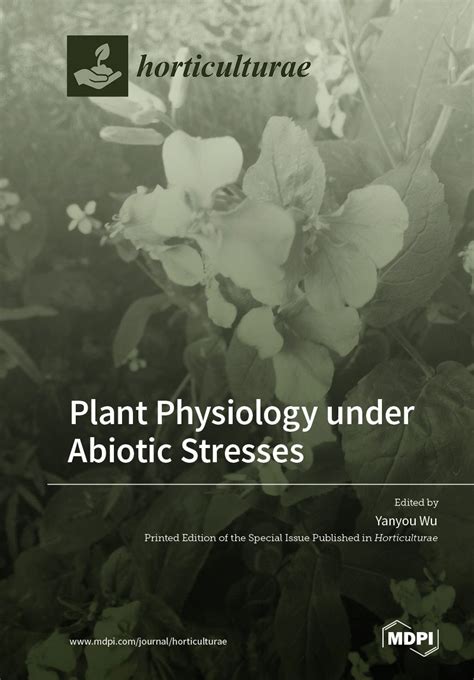 Mdpi On Linkedin Plant Physiology Under Abiotic Stresses