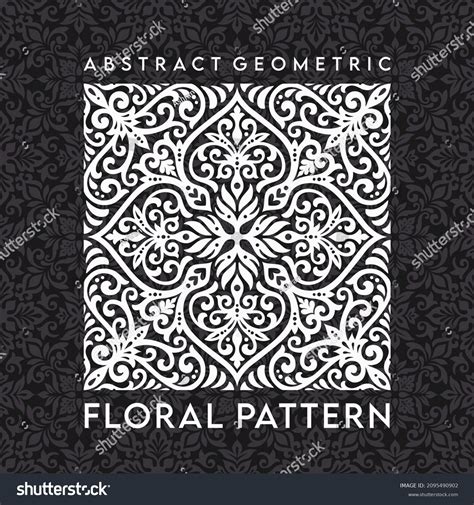 Abstract Geometric Floral Pattern Vector Stock Vector Royalty Free 2095490902 Shutterstock