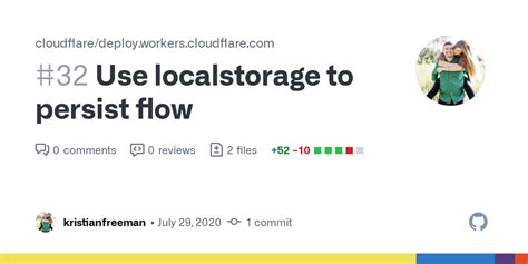 Use Localstorage To Persist Flow By Codewithkristian Pull Request