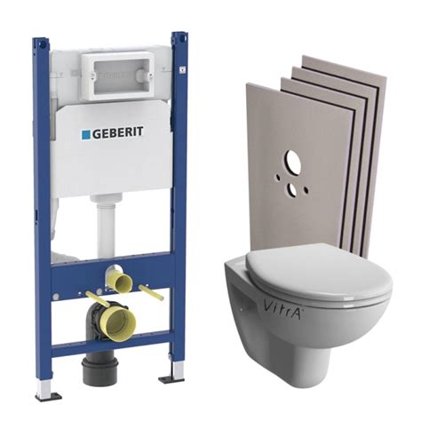 Pack Wc Bati Support Geberit Wc Sans Bride Vitra Normus Spinflush Abattant Softclose