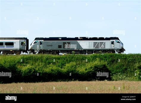Chiltern Railways Class 68 Diesel Locomotive No 68010 Oxford Flyer Powering A Mainline Train