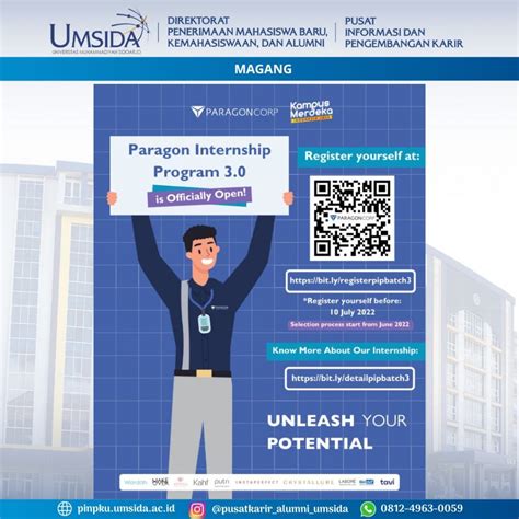PARAGON INTERNSHIP PROGRAM BATCH3 Pusat Informasi Pengembangan Karir